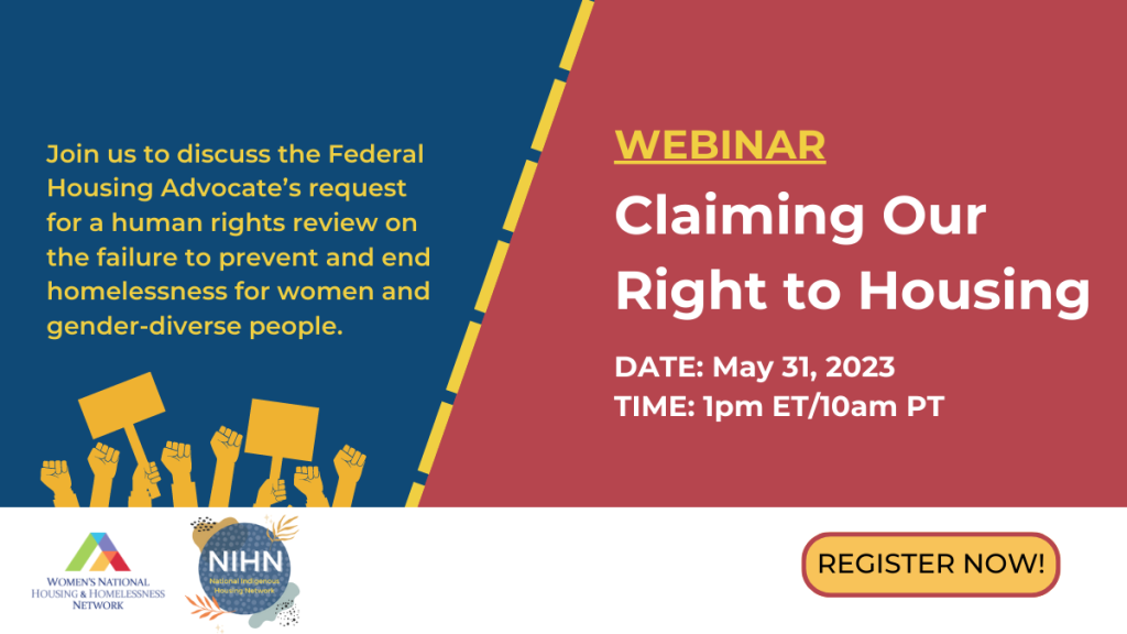 NRHN - Historic Human Rights Review of Women’s Homelessness Begins!