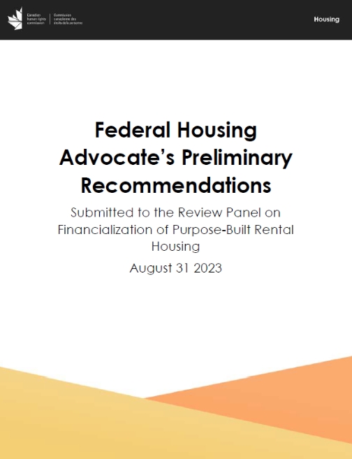 NRHN - Written Submissions to the Financialization Review Panel
